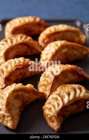 Fried meat dumplings Stock Photo - Alamy