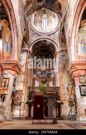Medieval Byzantine style mosaics of the main aisle & altar, Palatine ...