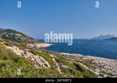 Marseille (south-eastern France): coastal landscape along the ...