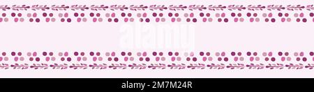 Viva magenta geo border. Vector color of the year geometric shape washi ...