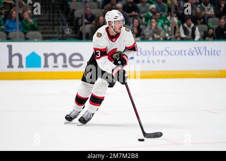 Ottawa Senators defenseman Travis Hamonic (23) shoots during the second ...