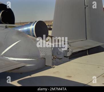 A rear view of the spin chute compartment on an A-10A Thunderbolt II ...