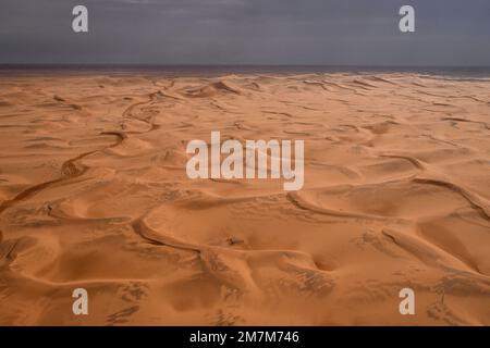 Haradh, Saudi Arabia - January 10th, 2023, Landscape during the Stage 9 ...