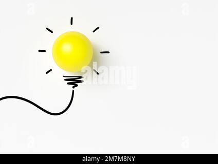 Idea bulbs and stripes. 3D Render Stock Photo - Alamy