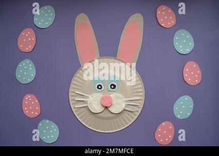 Instructions, step 5. Easter card gift Easter bunny. Handmade. Project ...