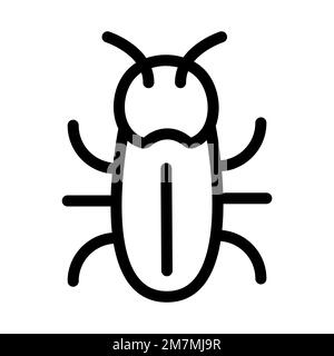Cockroach linear icon. Insect. Thin line illustration. Contour symbol ...