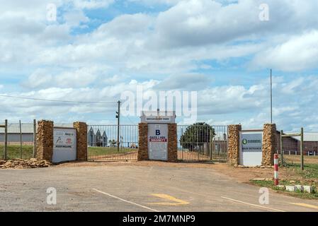 Bredasdorp, South Africa - Sep 23, 2022: Entrance of the historic old ...