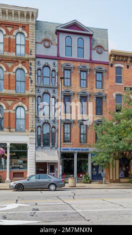 Hart Building (l) and 1370 West 9th Street share a roofline, but are ...