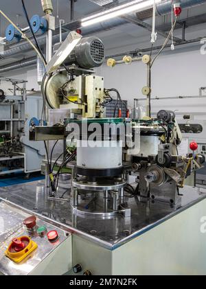 Zipper manufacturing factory. high-tech zipper lock or zipper pulls or ...