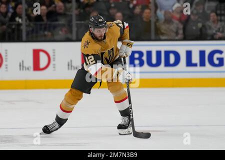 Vegas Golden Knights defenseman Daniil Miromanov (42) plays against the ...