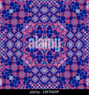 Nautical boho bandanna coastal patchwork fabric tile. Seamless pattern ...