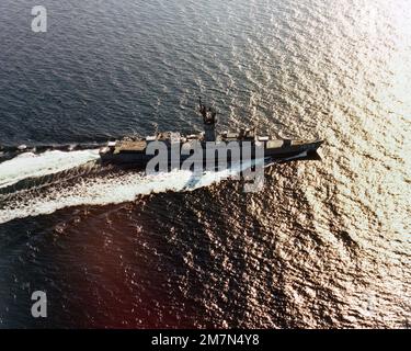 USS Connole (FF-1056) underway in the Atlantic Ocean on 12 August 1988 ...