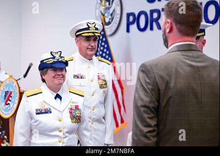 Rear Adm. Shannon N. Gilreath, District 5 Commander, and his wife ...