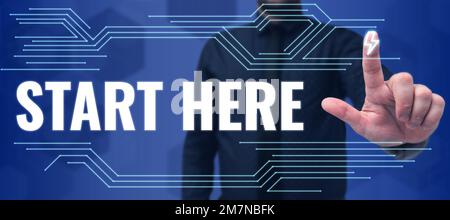 Text caption presenting Here We Go, Business idea Be on the way of ...