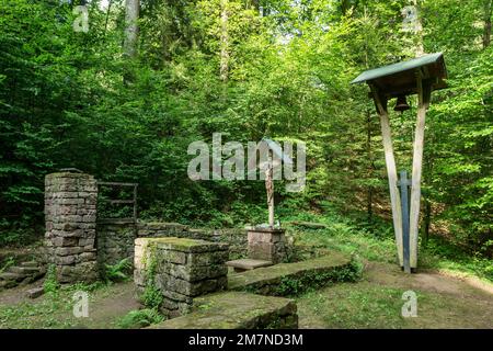 Erbach, Odenwald, Hesse, Germany, open-air church "Not Gottes" in ...