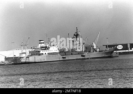A starboard quarter view of the Unitas XX ships after their arrival in ...