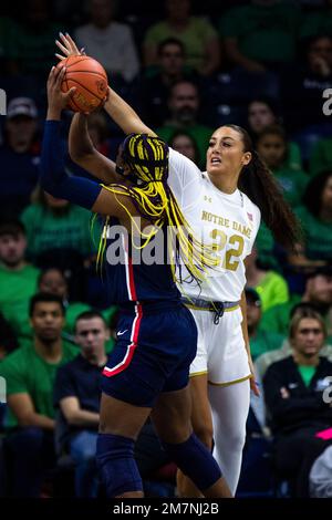 Notre Dame's Kylee Watson (22) drives against Mississippi State's ...