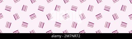 Viva magenta geo border. Vector color of the year geometric shape washi ...