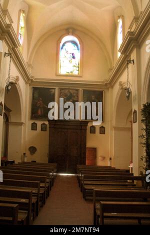 Racale, Italy. Church of Saint George the Martyr. Stained glass ...
