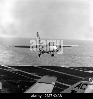 A right front view of an S-3A Viking from Air Anti-submarine Squadron ...