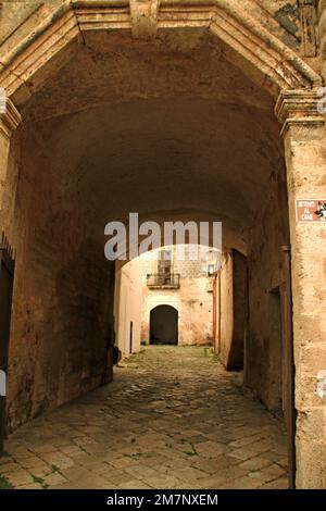 Racale, Italy. Castello Baronale, a noble palace built in the 14th ...