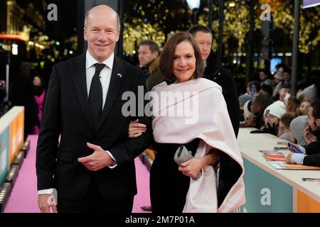 Ambassador Denise Campbell Bauer and Steven M. Bauer attend the "Emily In Paris" by Netflix ...