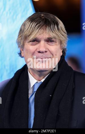 Composer Simon Franglen poses for photographers upon arrival at the ...