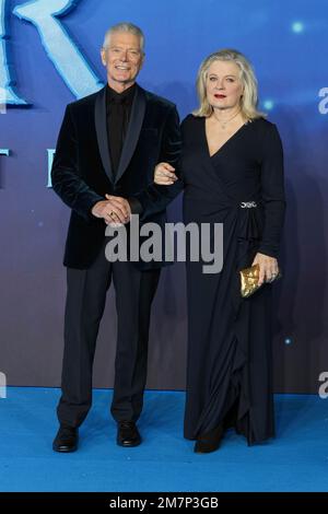 Stephen Lang, left, and Kristina Watson pose for photographers upon ...