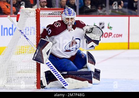 Colorado Avalanche goaltender Alexandar Georgiev (40) in the first ...