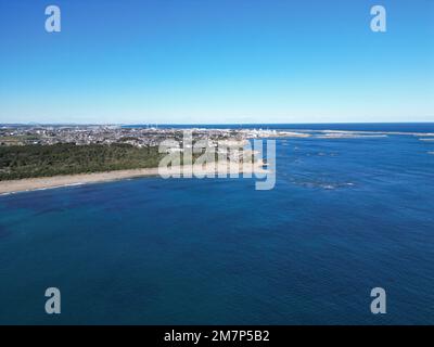 An aerial shot of the coastal Choushi city in Chiba, Japan Stock Photo ...