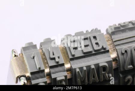 stamp with the date of February 14 Valentine s Day feast of lovers ...