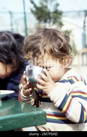Amerasian children are served lunch at the St. Vincent's Home for ...