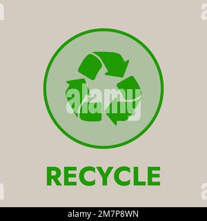 Vector illustration of the recycle symbol Stock Vector Image & Art - Alamy