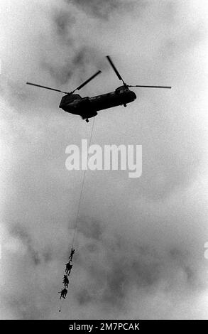 1980 - An air-to-air right side view of an A-7D Corsair II aircraft ...