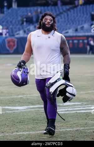 Minnesota Vikings defensive tackle Khyiris Tonga (95) walks off the ...
