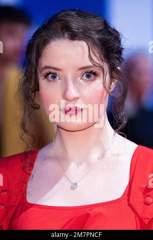 Lucy Halliday poses for photographers upon arrival for 'The British ...
