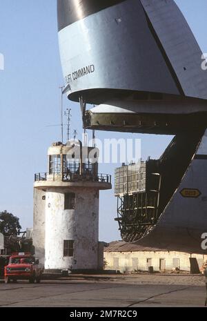 Control tower at an air base at Cairo, Egypt Stock Photo - Alamy