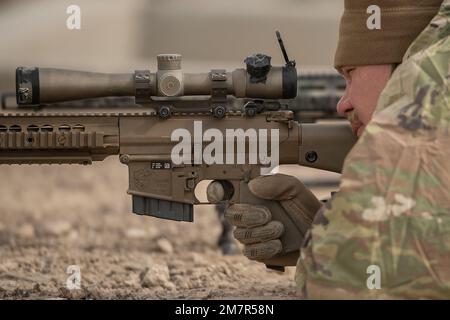 During firing exercises snipers frequently check target location ...