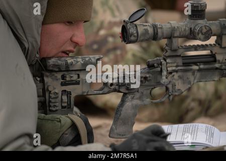 During firing exercises snipers frequently check target location ...