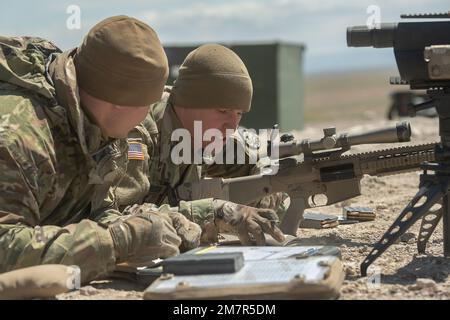 During firing exercises snipers frequently check target location ...