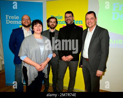Torsten Herbst, Toralf Einsle und Konstantin Kuhle beim Neujahrsempfang ...