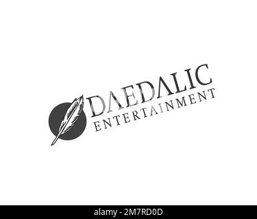 Daedalic Entertainment, rotated logo, white background B Stock Photo ...