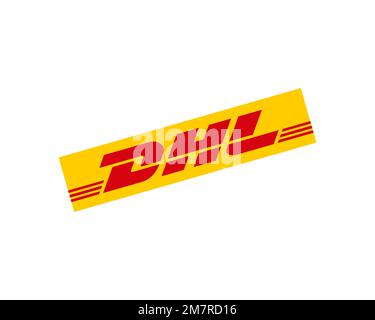 DHL Aviation, rotated logo, white background B Stock Photo - Alamy