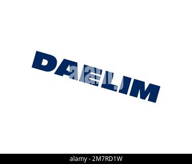 Daelim, rotated logo, white background Stock Photo - Alamy