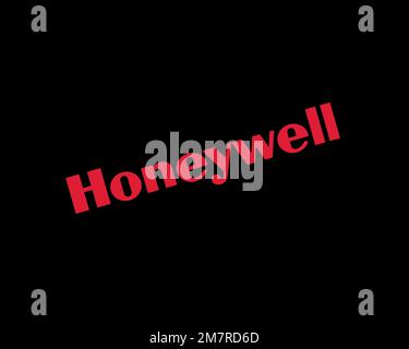 Honeywell Aerospace, rotated logo, black background B Stock Photo - Alamy