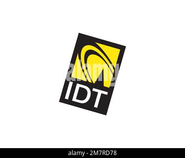IDT Corporation, rotated logo, white background Stock Photo - Alamy