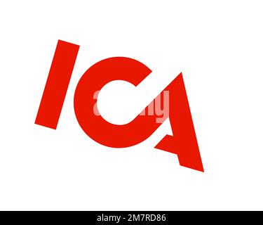 ICA groups, rotated logo, white background Stock Photo - Alamy