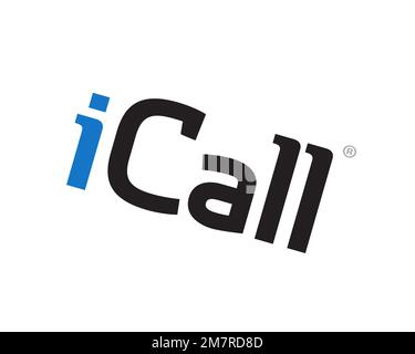 ICall, Logo, White background Stock Photo - Alamy
