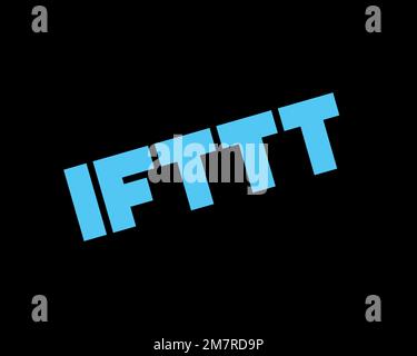 IFTTT, Logo, Black background Stock Photo - Alamy