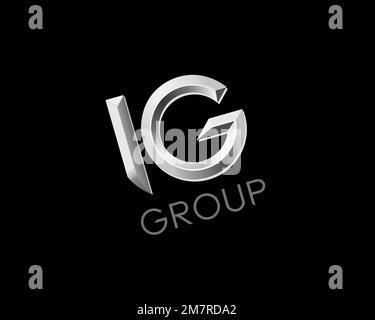 IG Group, Logo, Black background Stock Photo - Alamy